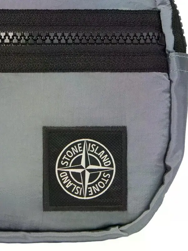 Stone Island 9200014 Coated Nylon-metal In Econyl® Belt Bag - Grey