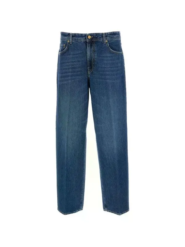 BRIGLIA 1949 Faded Straight-leg Jeans - Blue