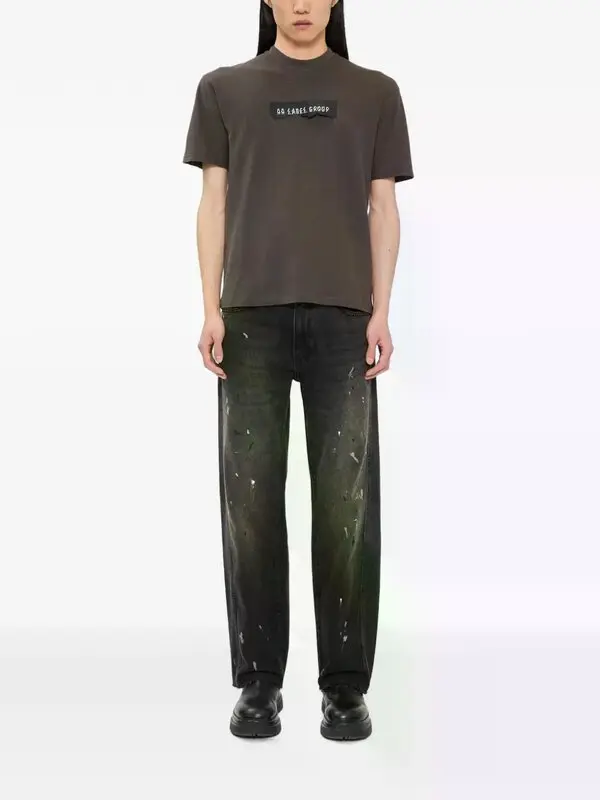 44 LABEL GROUP Logo-patch Cotton T-shirt