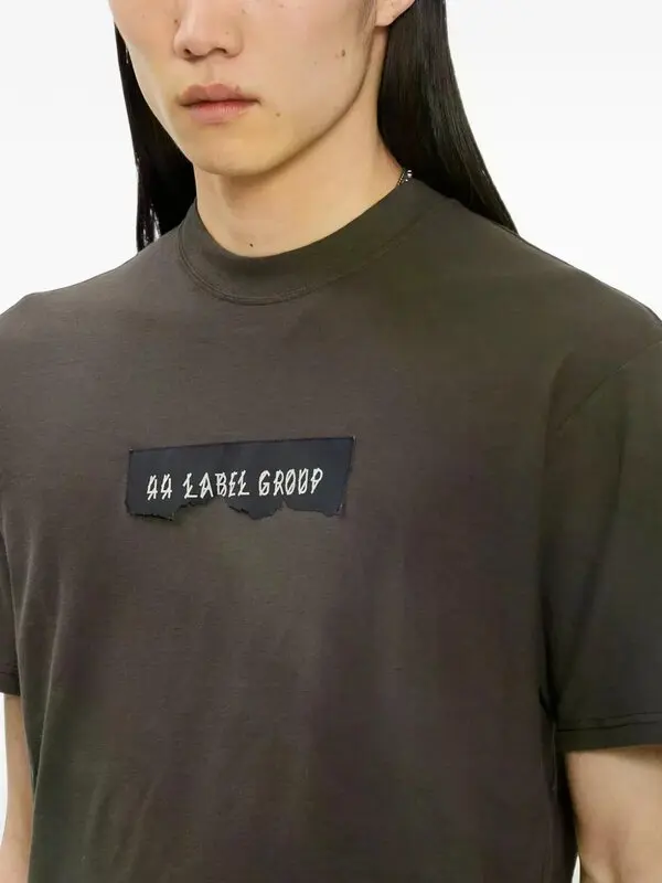 44 LABEL GROUP Logo-patch Cotton T-shirt