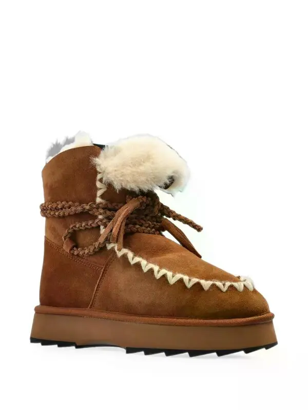 EMU AUSTRALIA Elise Whipstitch Shearling-trim Boots