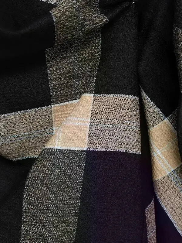 Loewe Check-pattern Draped Dress