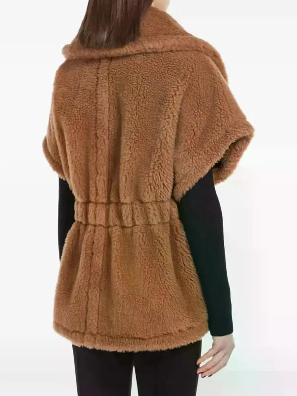 Max Mara Belted Faux-shearling Jacket