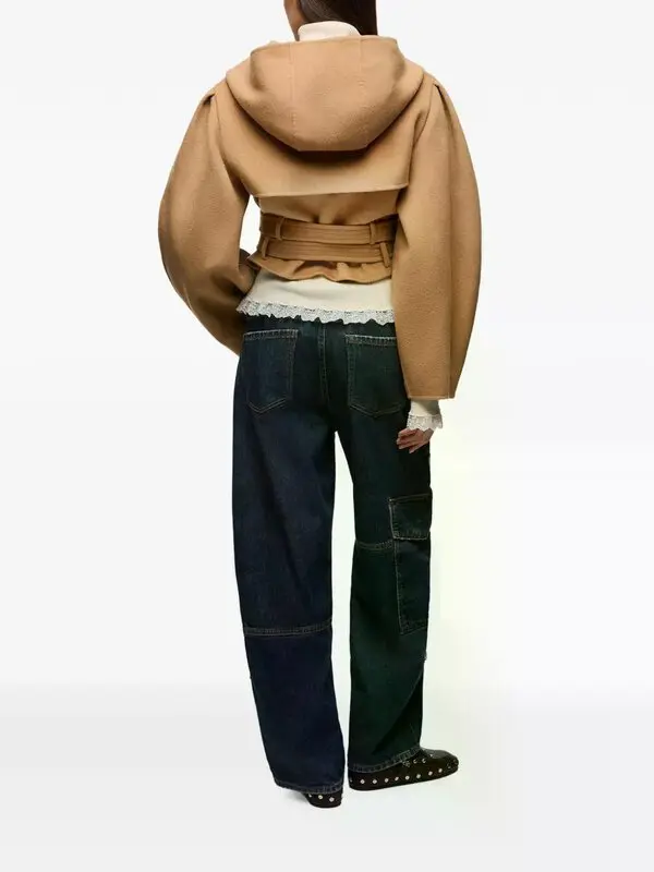 GANNI Jacket In Double-faced Wool