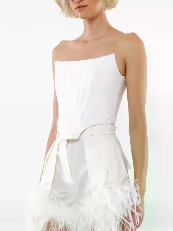 Giuseppe Di Morabito Strapless Corset-style Top