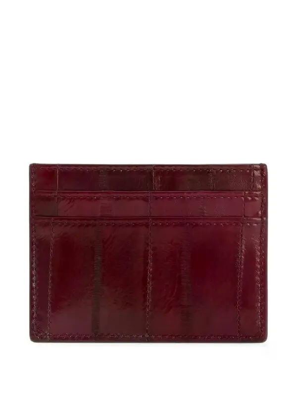 Dolce & Gabbana Eel Card Holder - Red