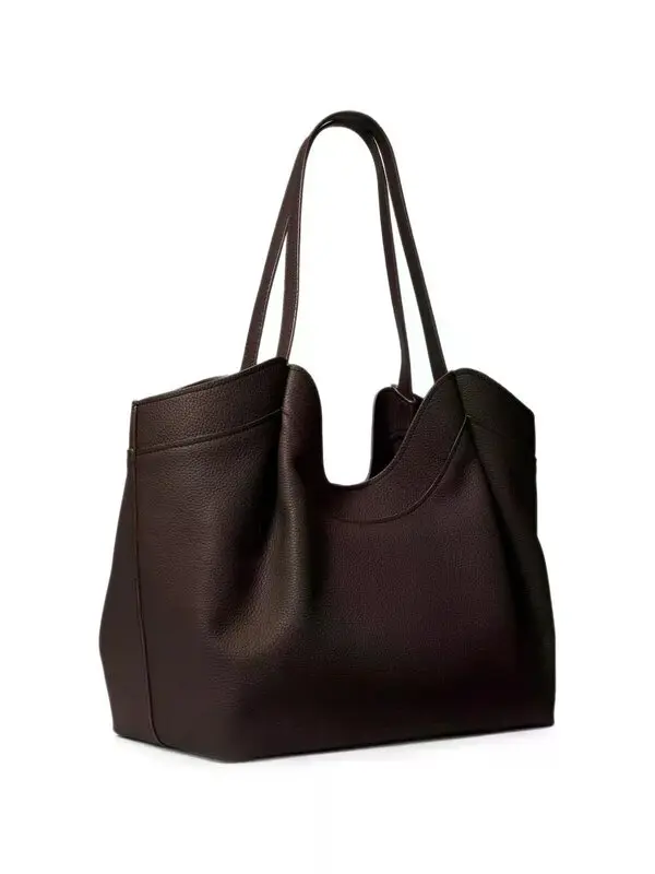 Michael Kors Logo-charm Pebbled Leather Tote Bag