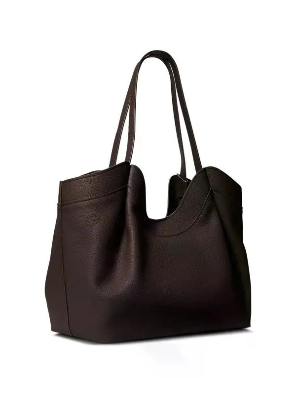 Michael Kors Logo-charm Pebbled Leather Tote Bag