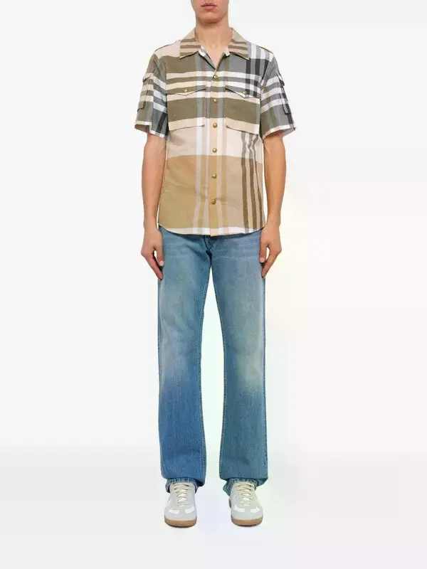Moncler Check-print Utility Shirt