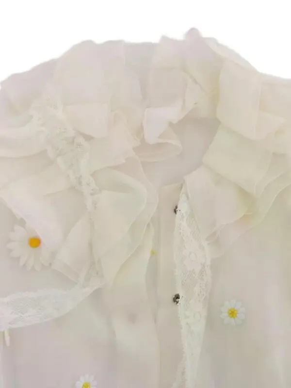 Dolce & Gabbana Daisy-appliqué Blouse