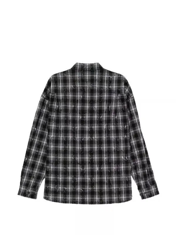 JUUN.J Distressed Check Shirt