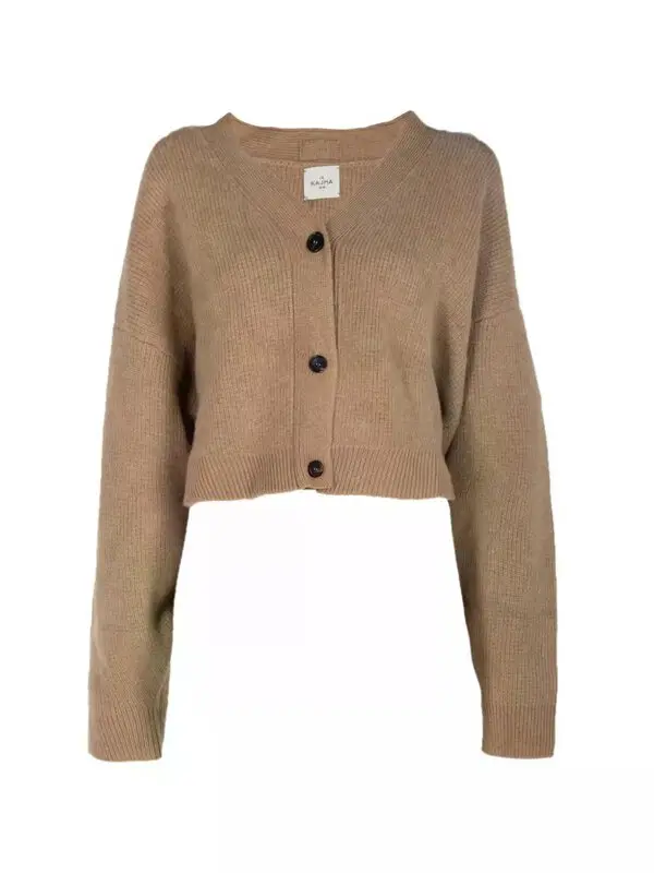 Le Kasha Derios Ribbed-knit V-neck Cardigan