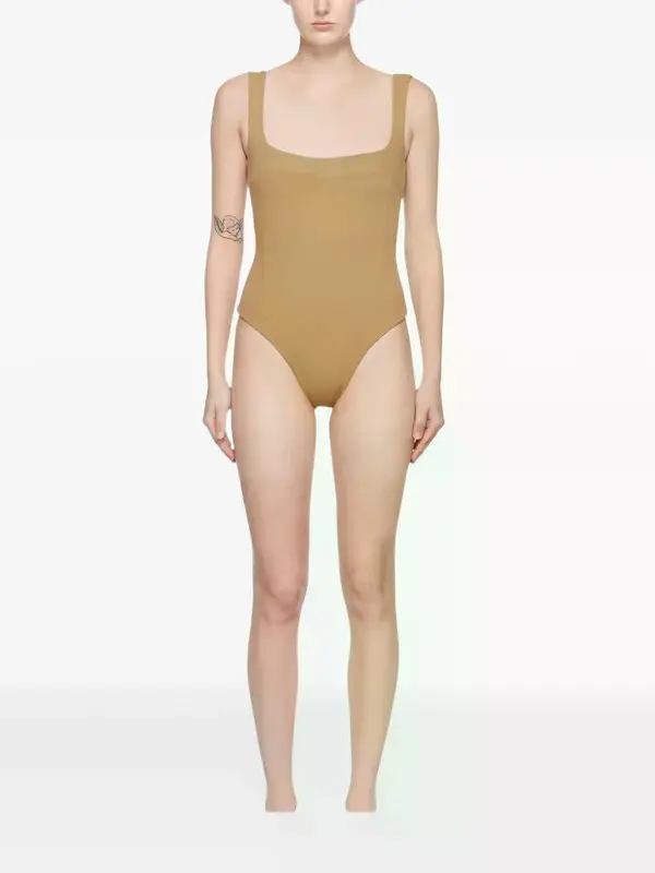 HAIGHT. Gabi Crepe Swimsuit - Neutrals