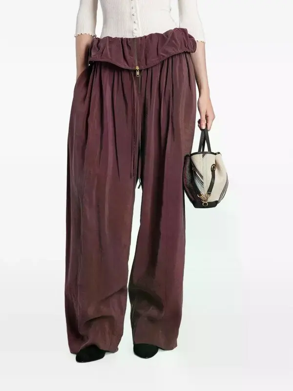 Chloé Paperbag-waist Palazzo Pants