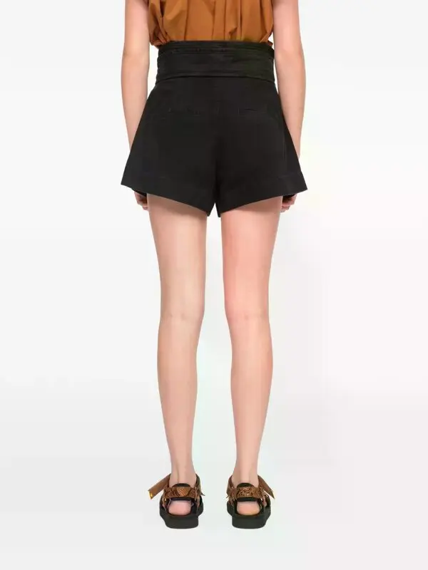 Sea Suri Belted Canvas Shorts
