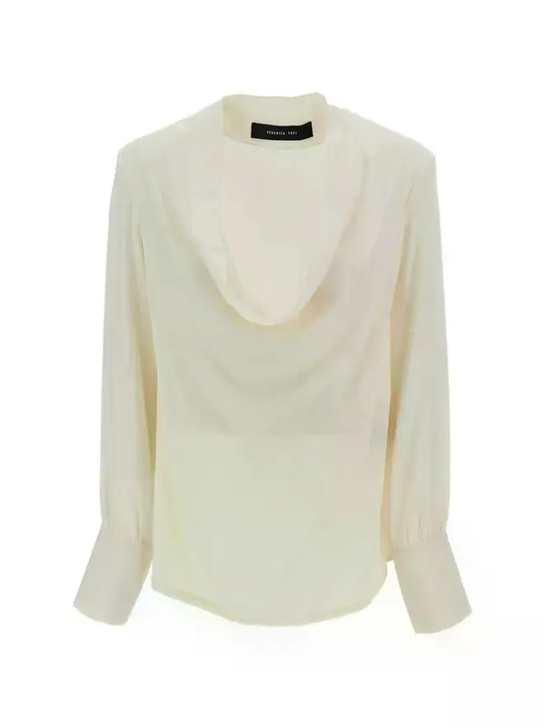 Federica Tosi Cowl-neck Long-sleeve Blouse
