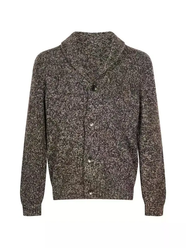 Tagliatore Shawl-collar Marl Cardigan