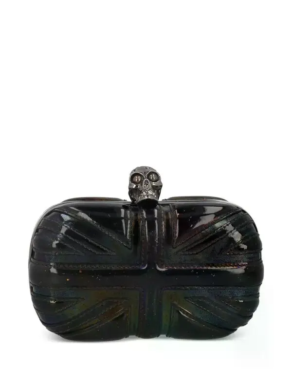 Alexander McQueen Small Britannia Skull Box Clutch Bag