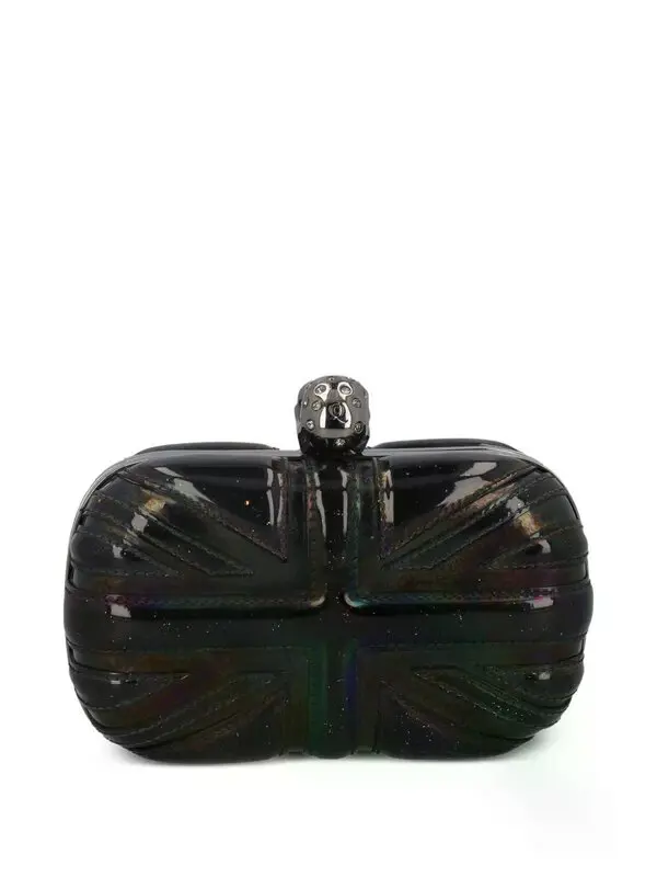 Alexander McQueen Small Britannia Skull Box Clutch Bag