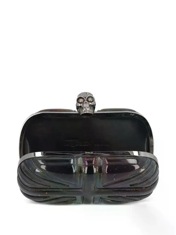 Alexander McQueen Small Britannia Skull Box Clutch Bag