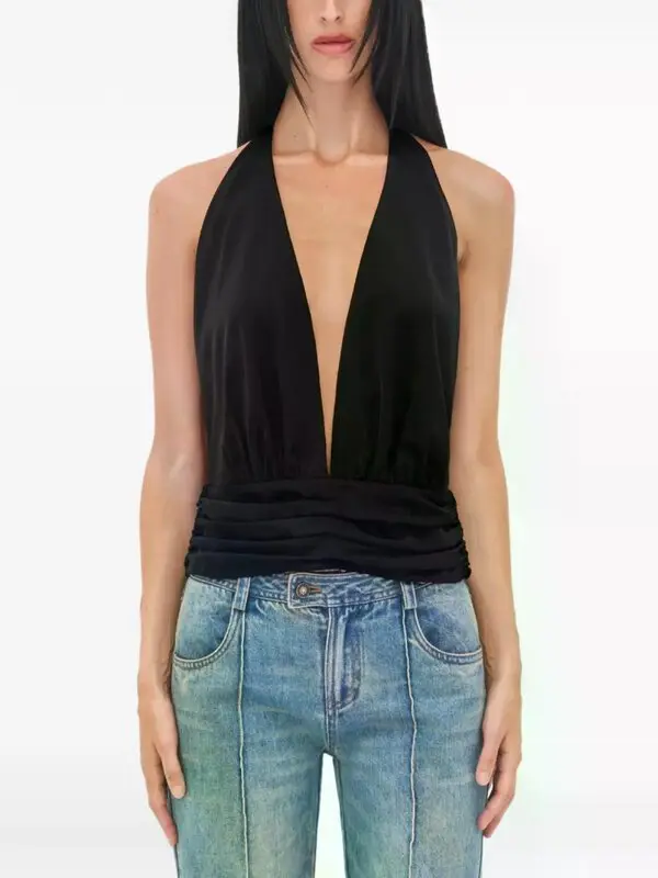 OW Agatha Ruched-waist Top