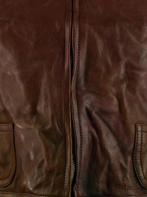 Miu Miu Crinkled Leather Jacket