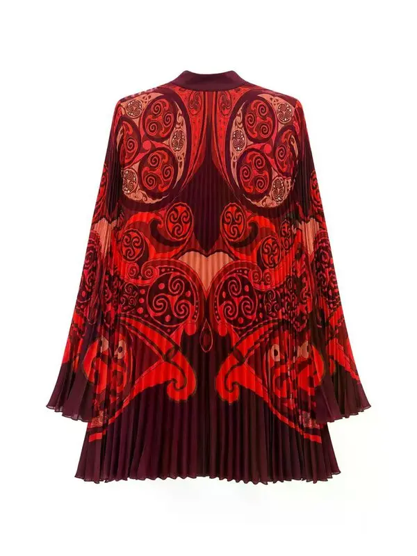 La DoubleJ Pleated Pussy-bow Blouse