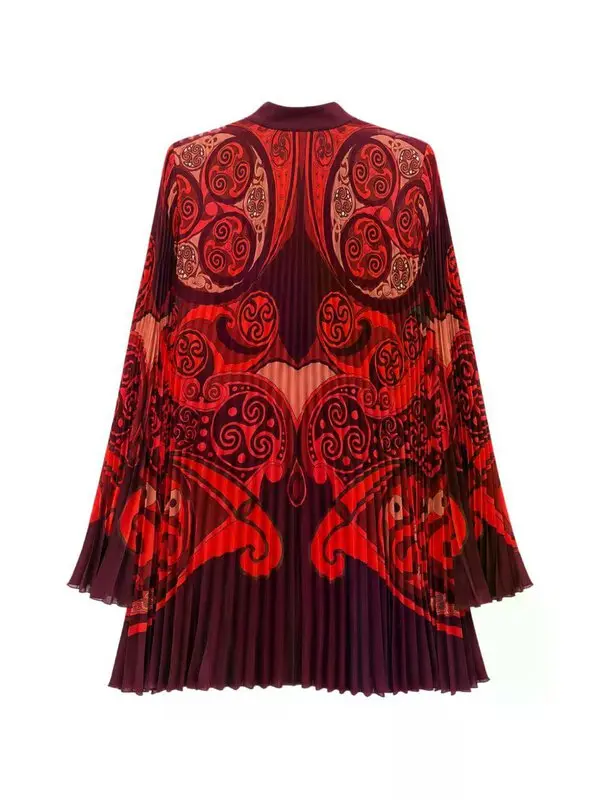 La DoubleJ Pleated Pussy-bow Blouse