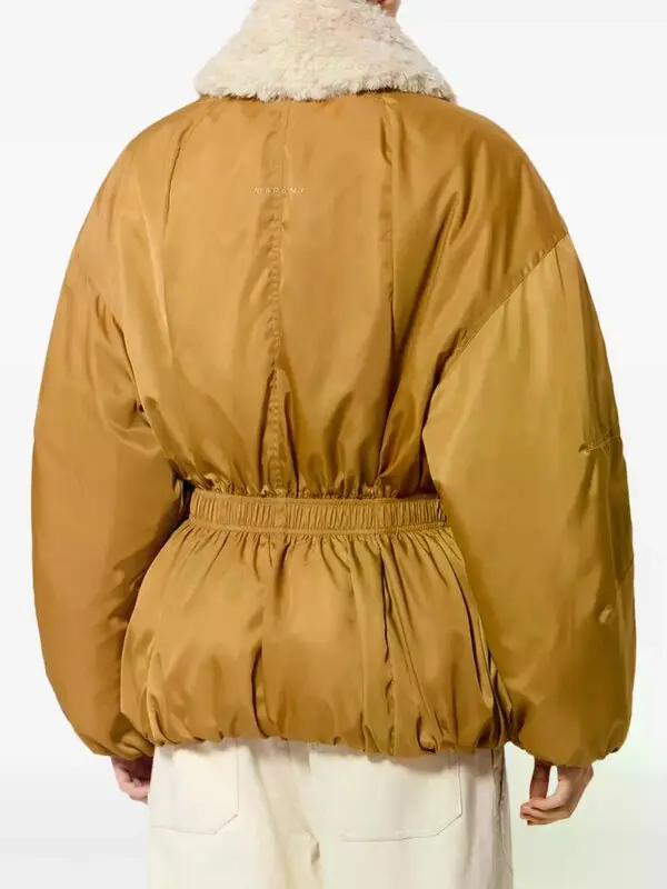 MARANT ETOILE Selja Faux-shearling-collar Coat