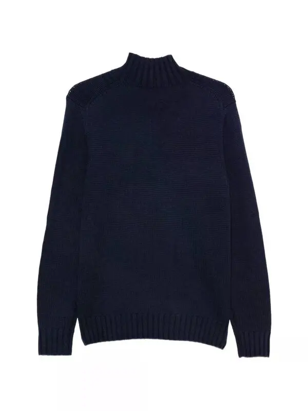 BALLANTYNE Ribbed-knit High-neck Sweater