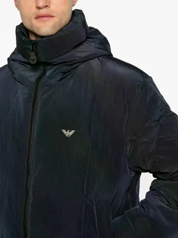 Emporio Armani Logo-plaque Hooded Jacket