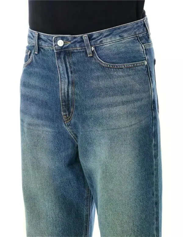 DUNST Faded Straight-leg Jeans