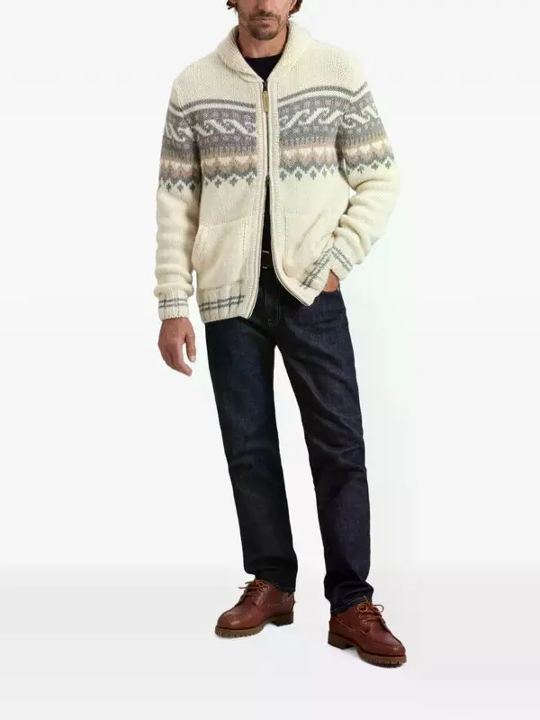 Woolrich Fair Isle Zip-up Cardigan