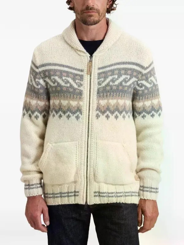 Woolrich Fair Isle Zip-up Cardigan