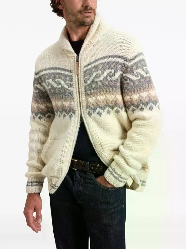 Woolrich Fair Isle Zip-up Cardigan