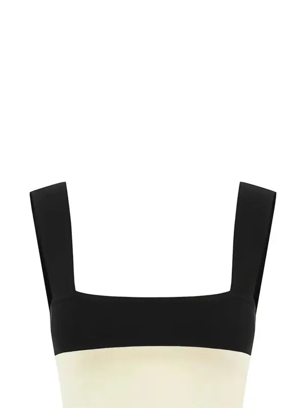 Posse Theo Striped Crop Top - Black