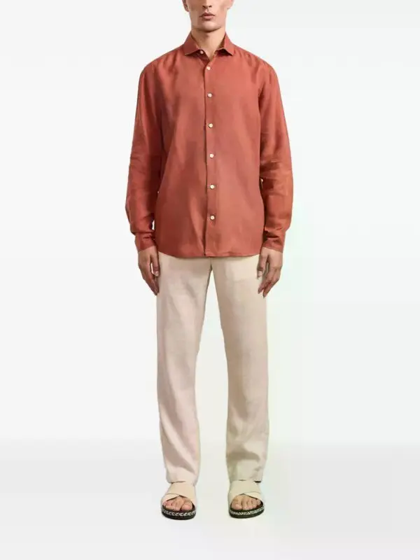 Frescobol Carioca Antonio Linen Shirt