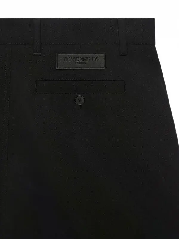 Givenchy Couture Seam Pants In Flannel With Checked Reverse