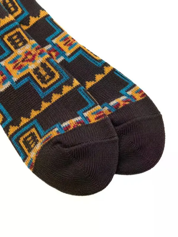 Anonymous Ism Geometric-pattern Socks