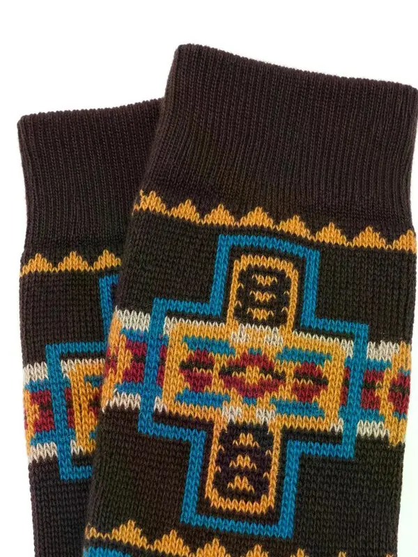 Anonymous Ism Geometric-pattern Socks