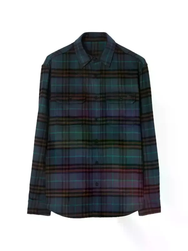 Burberry Check Wool Flannel Overshirt