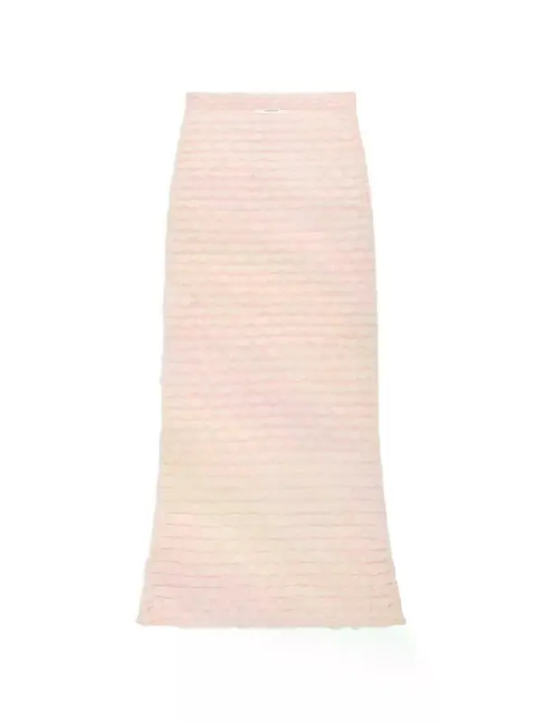 Givenchy Long Skirt With Nylon Frills - Pink