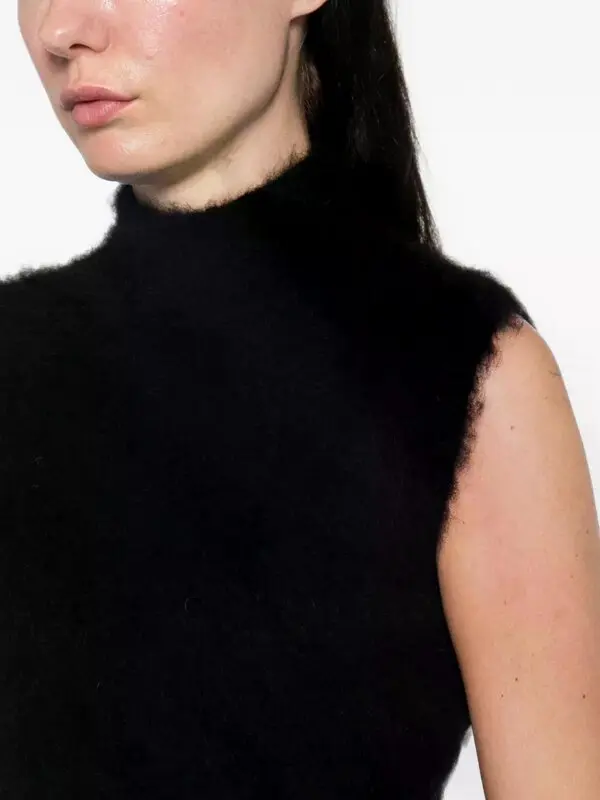 AROVESCIO Brushed-finish Sleeveless Sweater
