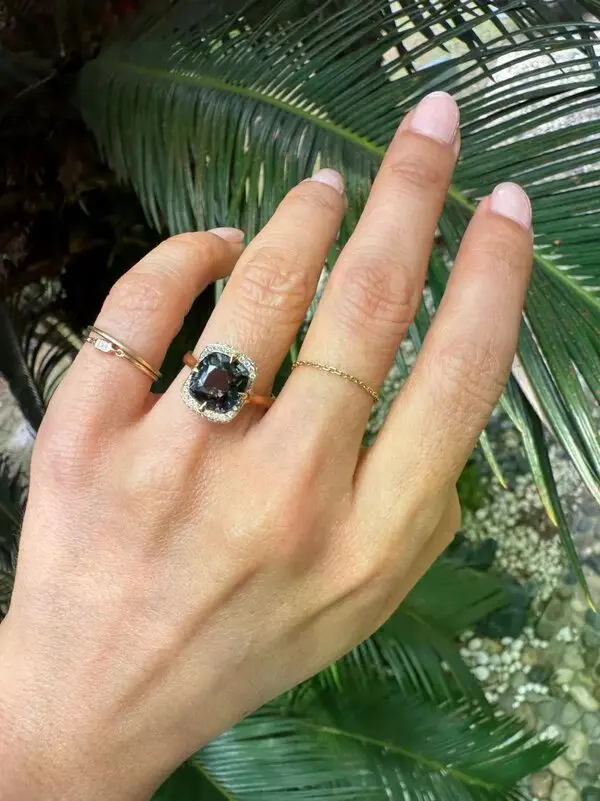 YI COLLECTION Aurora Spinel And Diamond Ring