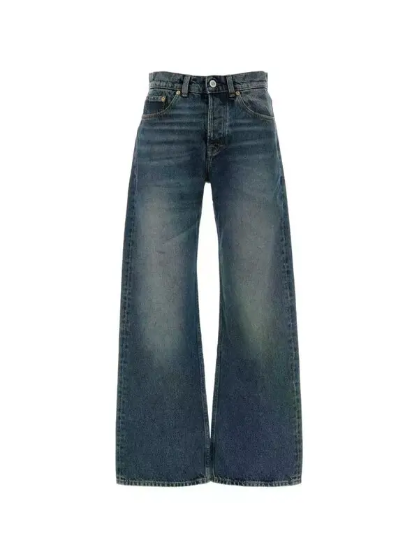 Our Legacy Faded Wide-leg Jeans - Blue