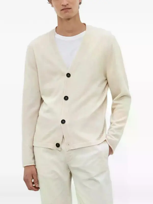 Massimo Alba Freddie Cashmere Cardigan - Neutrals