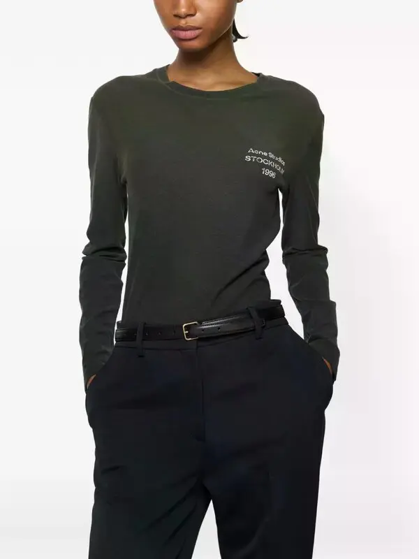 Acne Studios Logo-print Long-sleeve T-shirt