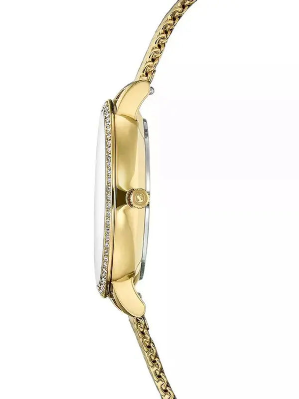 SWAROVSKI Clarica 35mm Crystal Bezel Mesh Strap Watch