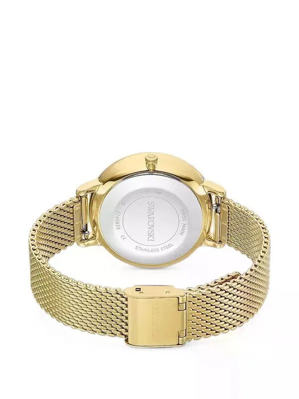 SWAROVSKI Clarica 35mm Crystal Bezel Mesh Strap Watch
