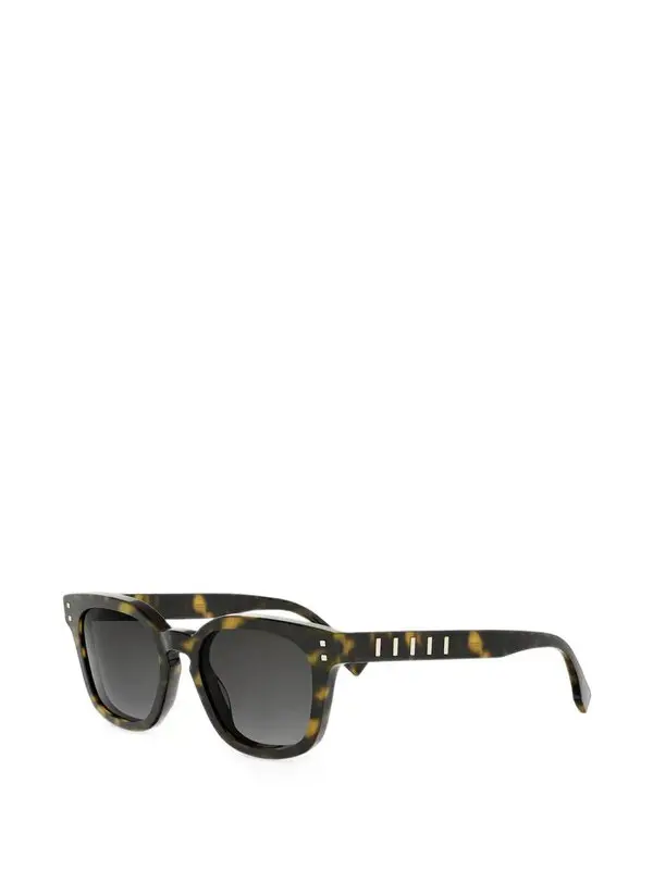 Fendi Tortoiseshell-effect Square-frame Sunglasses